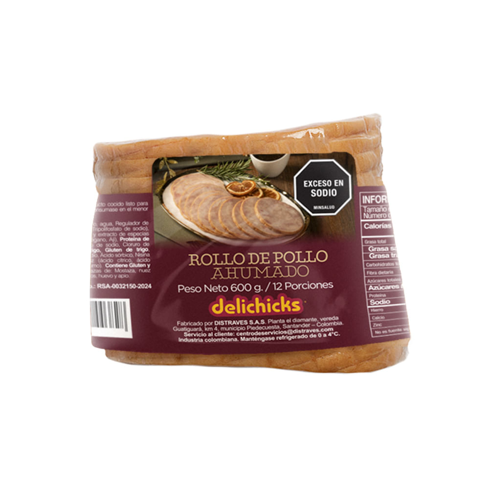 Rollo de Pollo Ahumado - Delichicks